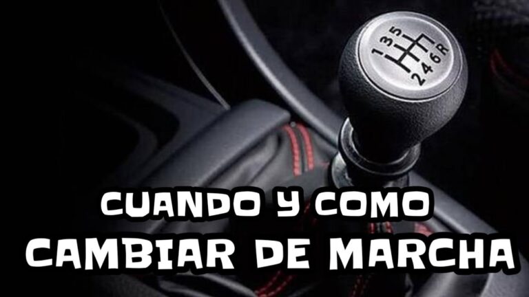 Descubre cómo funcionan las marchas de un coche: Guía completa ...